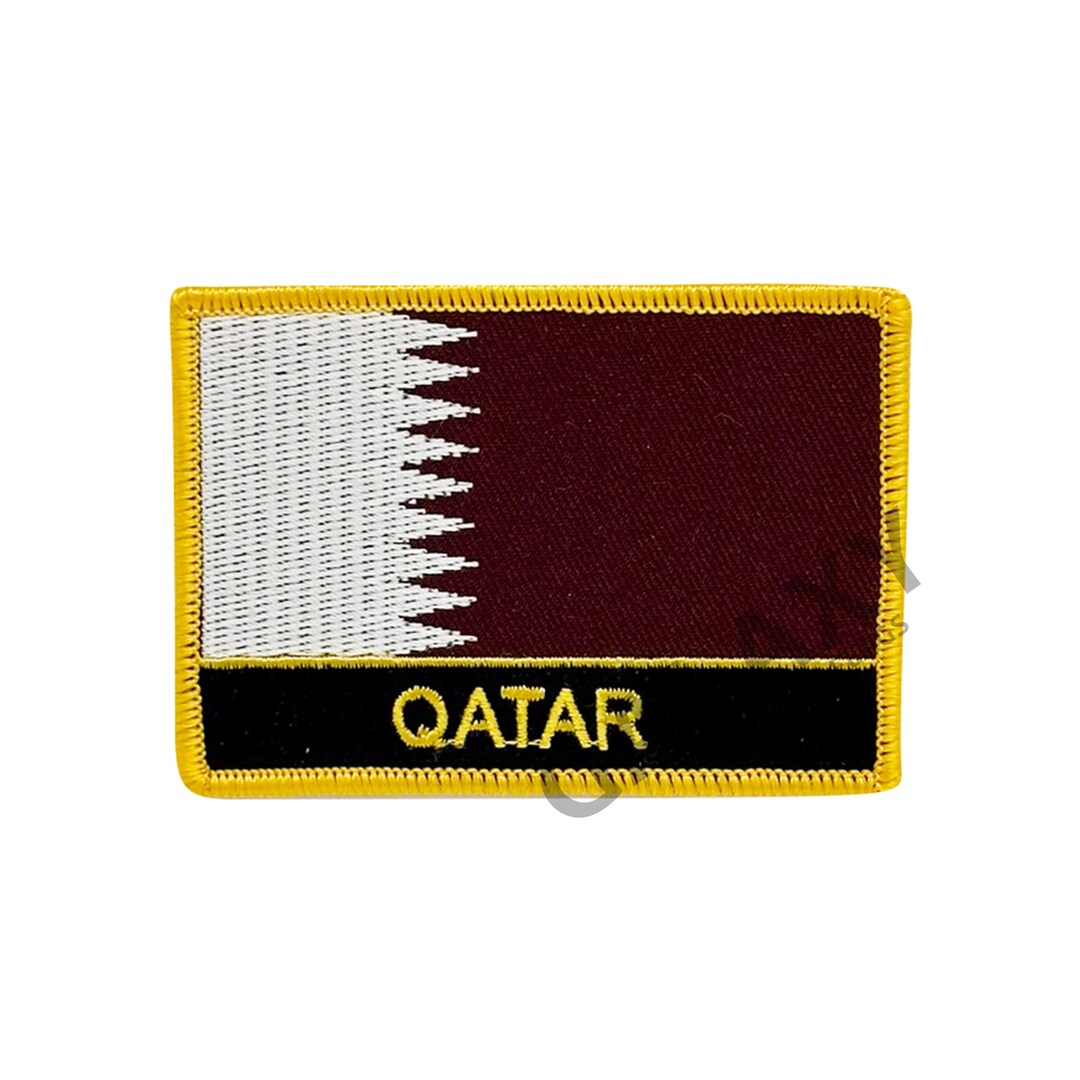 Qatar Patch / Qatar Flag Patch / Iron - on or Sew On - Etsy