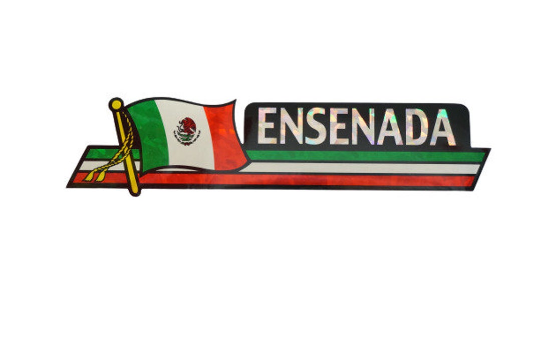 Ensenada Bumper Sticker / Ensenada Flag Sticker / 3 X 11 - Etsy