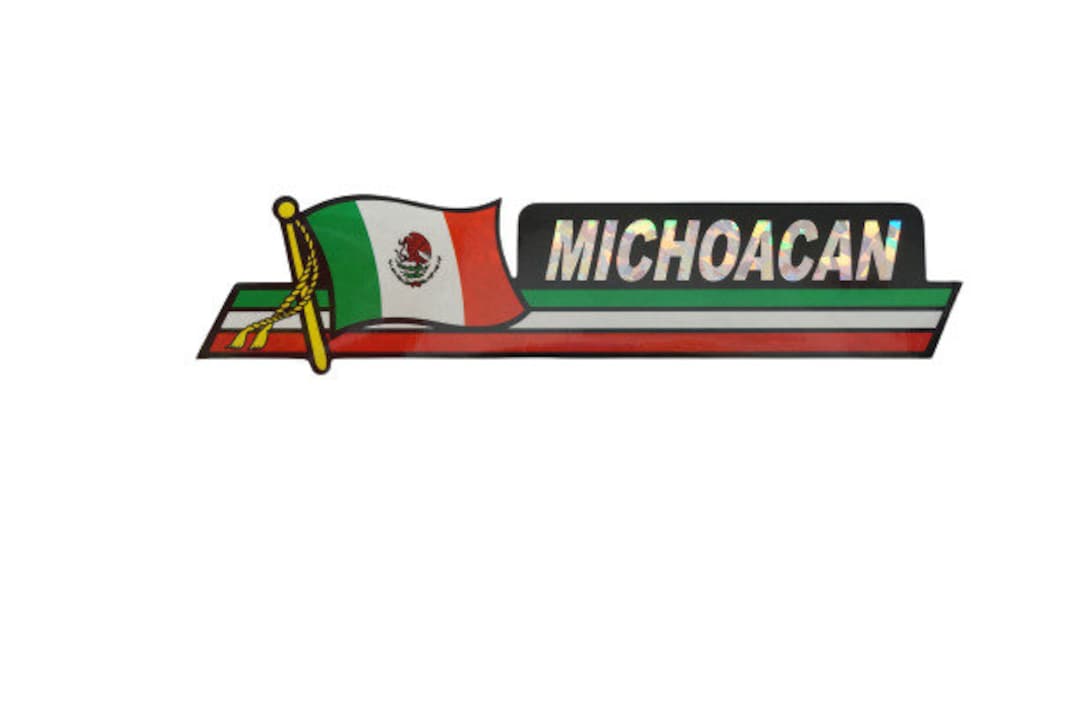 Michoacan Bumper Sticker / Michoacan Flag Sticker / 3 X 11 3/4 ...