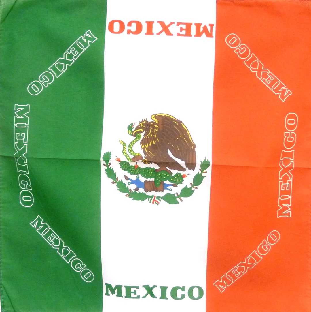 Mexico Bandana / Mexico Flag Bandana - Etsy