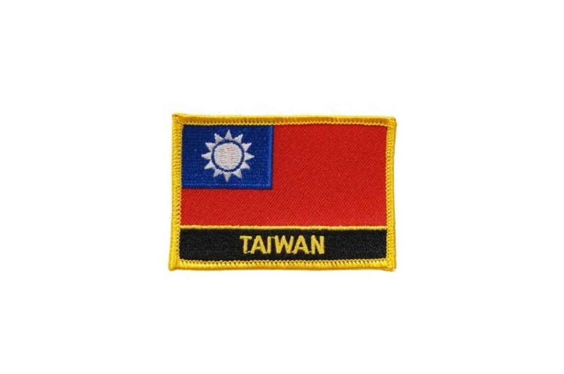 Taiwan patch / Taiwan Flag Patch / Iron on or Sew On | Etsy