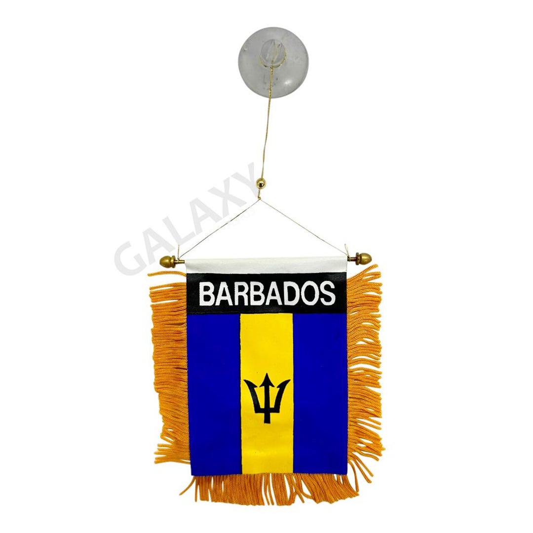 Barbados Mini Banner / Barbados Flag - Etsy
