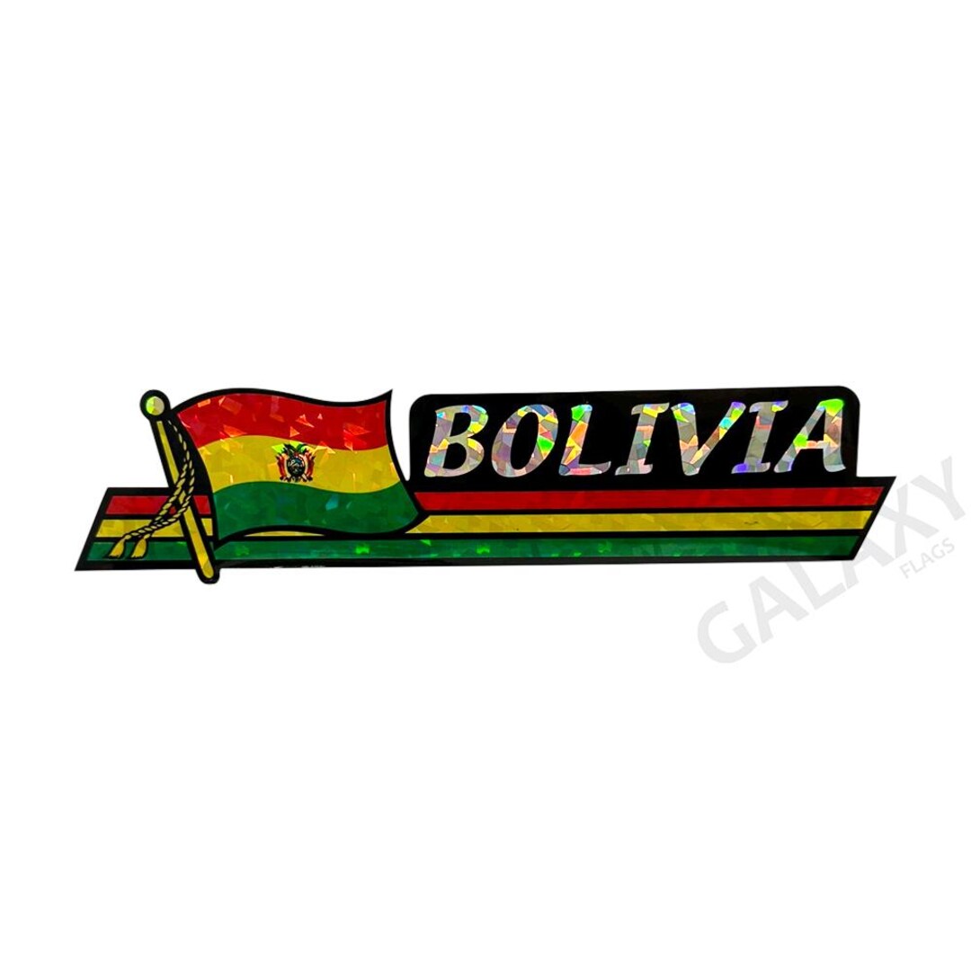 Bolivia Bumper Sticker / Bolivia Flag Sticker / "3 X 11 3/4" Bolivia ...