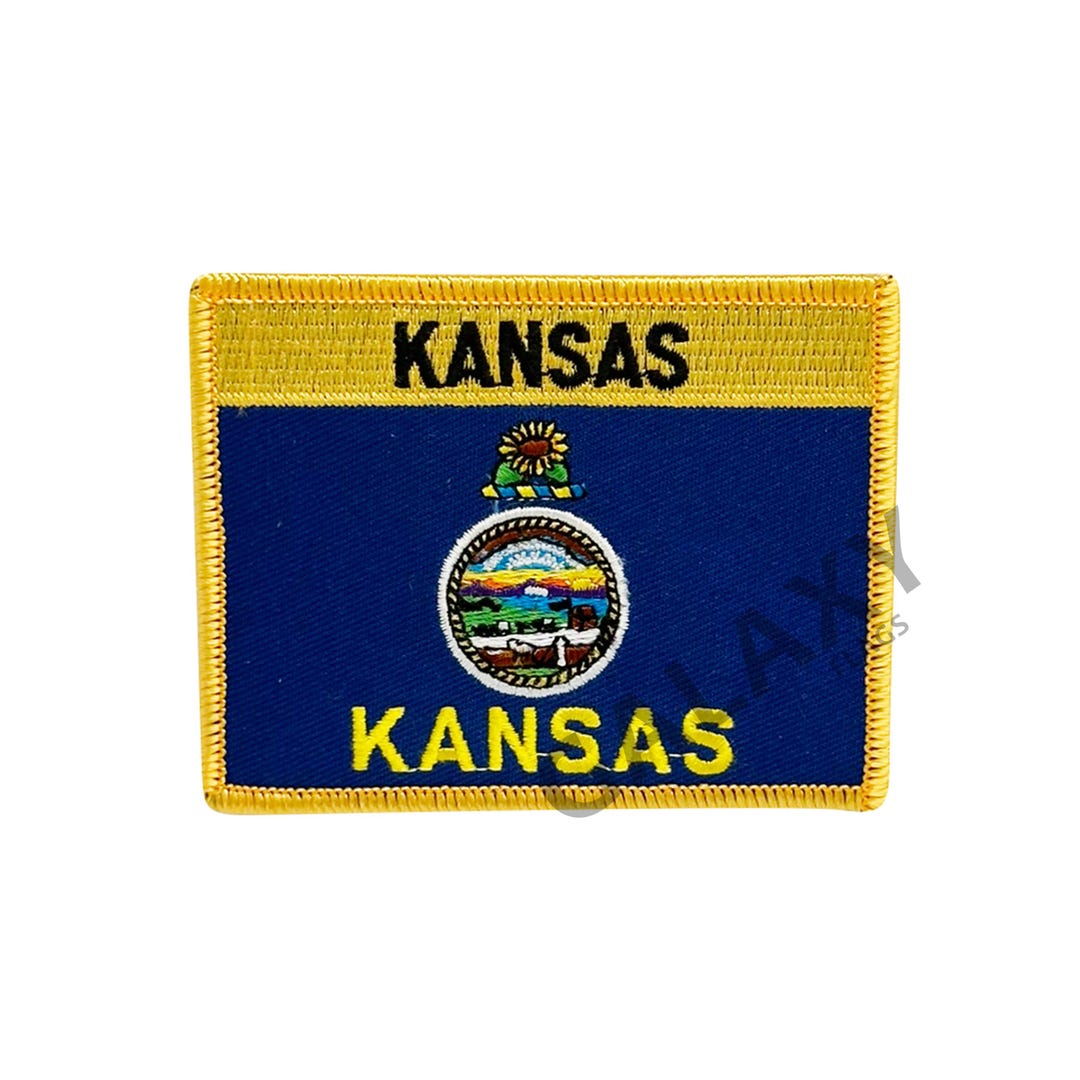 Kansas Patch / Kansas Flag Patch / Iron - on or Sew On - Etsy