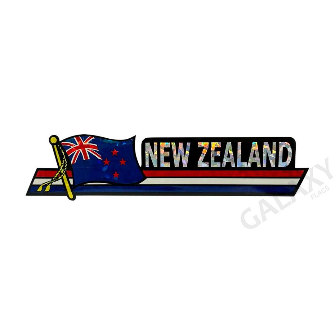 New Zealand Bumper Sticker / New Zealand Flag Sticker / "3 X 11 3/4 ...