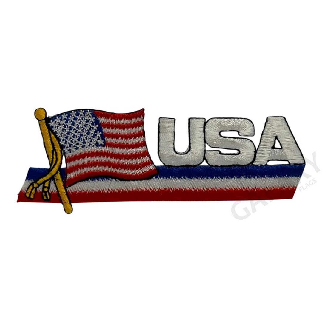 USA Cut Patch / United States of America Flag Patch / Iron - on or Sew ...