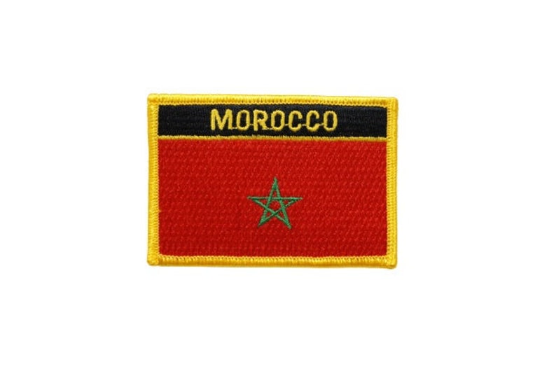 Morocco Patch / Morocco Flag Patch / Iron - on or Sew On - Etsy