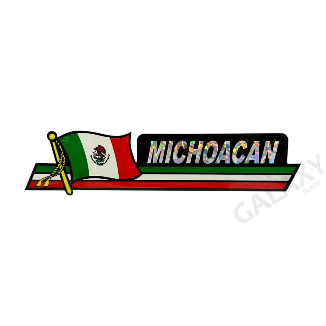 Michoacan Bumper Sticker / Michoacan Flag Sticker / "3 X 11 3/4 ...