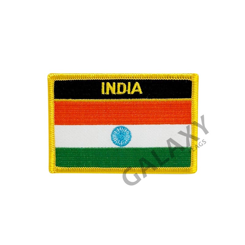 Embroidered Indian Flag - Etsy