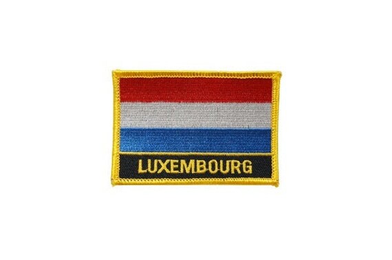 Luxembourg Patch / Luxembourg Flag Patch / Iron on or Sew On | Etsy