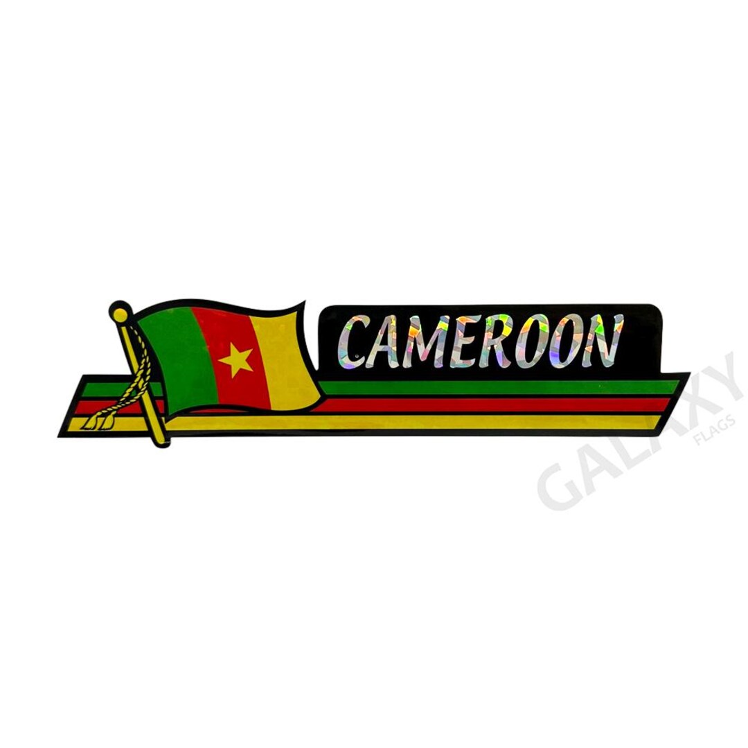 Cameroon Bumper Sticker / Cameroon Flag Sticker / "3 X 11 3/4" Cameroon ...
