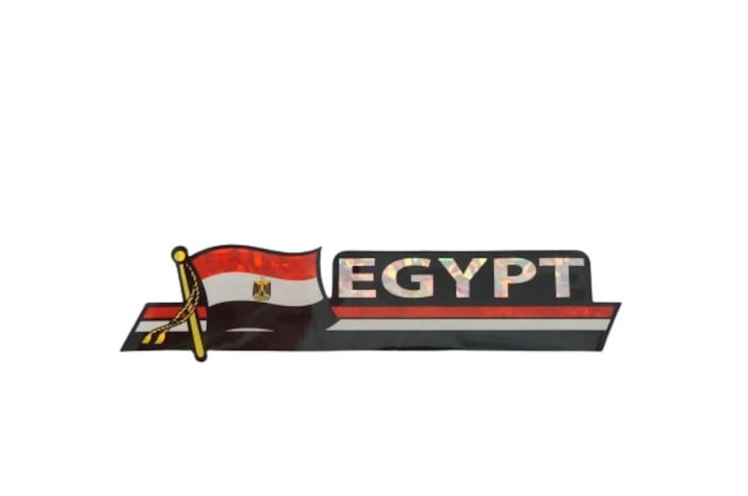 Egypt Bumper Sticker / Egypt Flag Sticker / 3 X 11 3/4 Egypt Bumper ...
