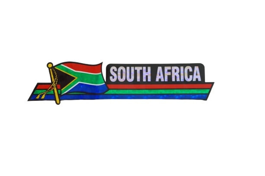 South Africa Bumper Sticker / South Africa Flag Sticker / 3 X 11 3/4 ...