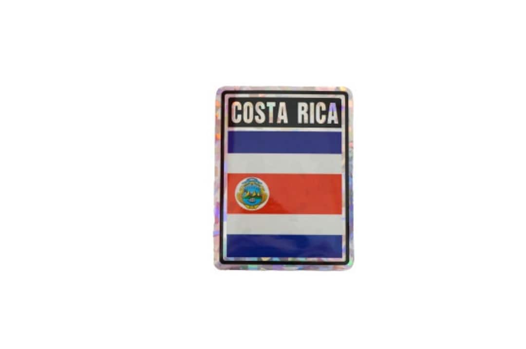 Costa Rica Sticker / Costa Rica Flag Sticker / "3x4" Costa Rica Sticker ...