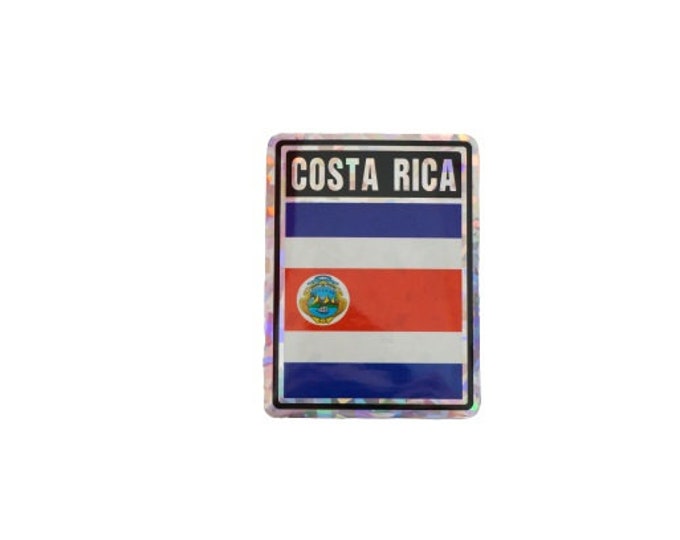 Costa Rica Seal Sticker Round Flag for Laptop Book Fridge Guitar ...