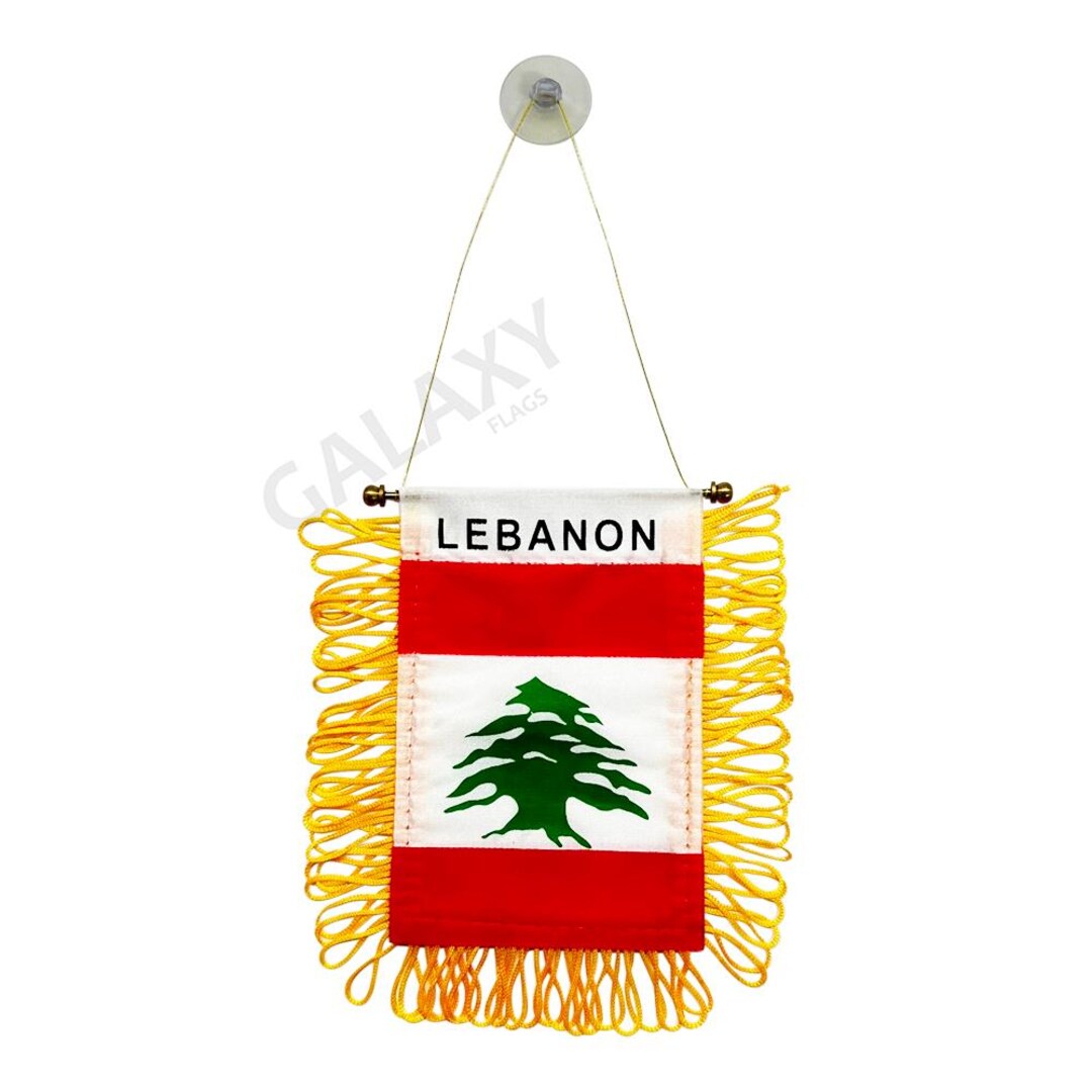 Lebanon Mini Banner / Lebanon Flag - Etsy