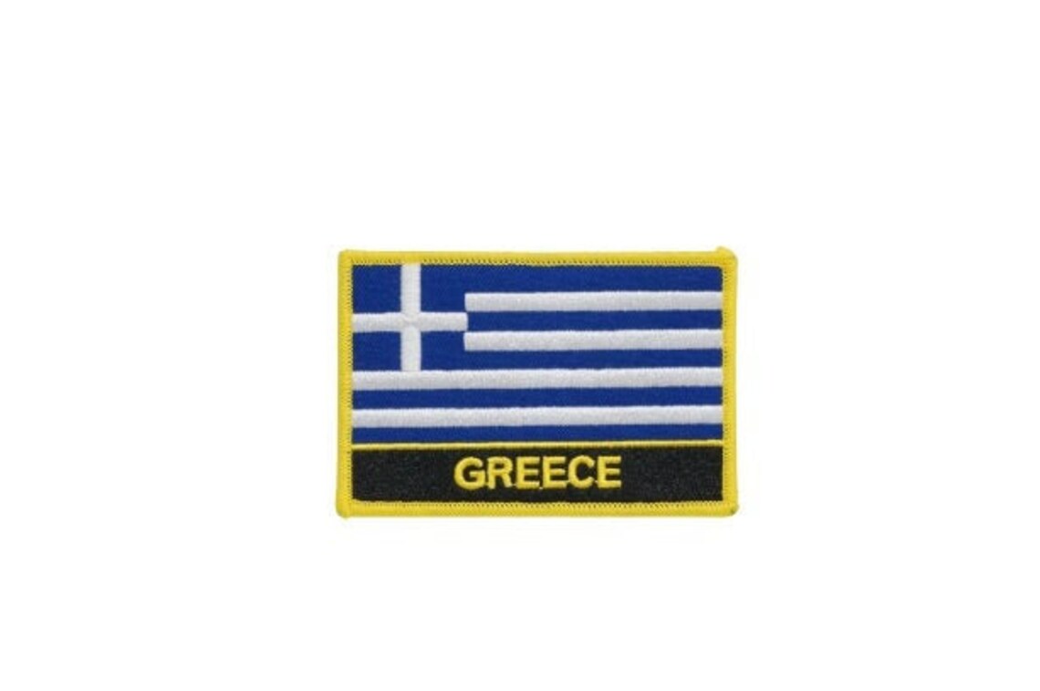 Greece Patch / Greece Flag Patch / Iron on or Sew On | Etsy
