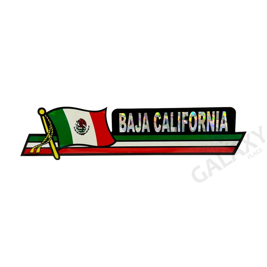 Baja California Sur Bumper Sticker / Baja California Sur Flag Sticker ...