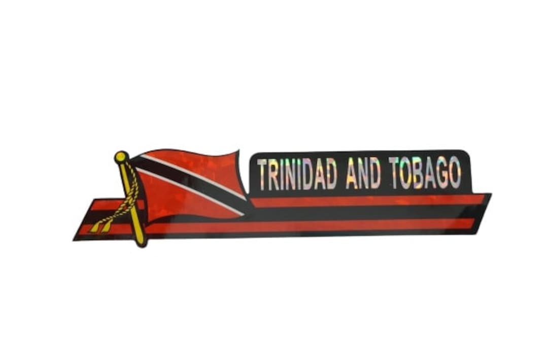 Trinidad and Tobago Bumper Sticker / Trinidad and Tobago Flag Sticker ...