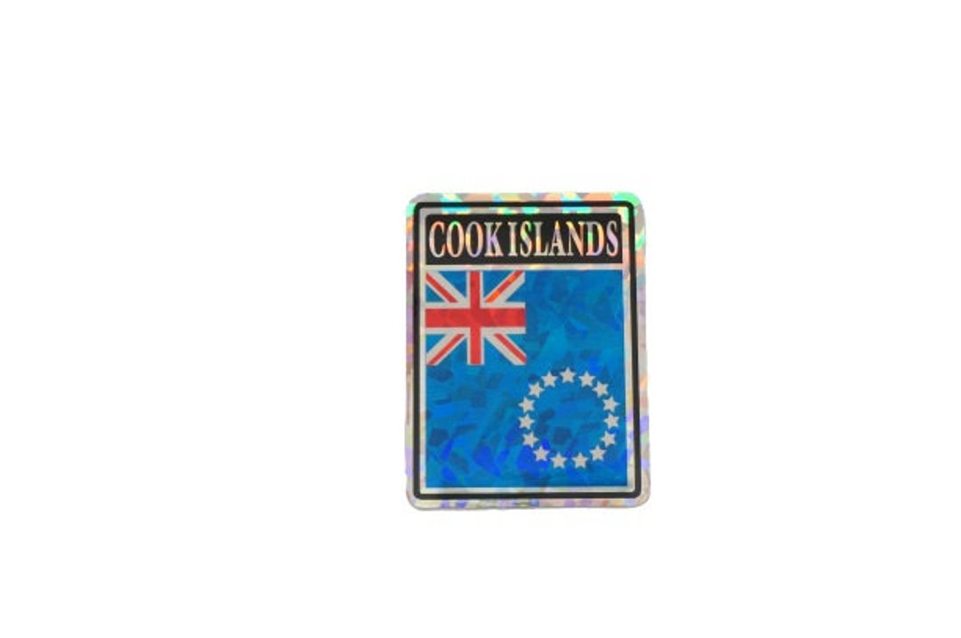 Cook Islands Sticker / Cook Islands Flag Sticker / "3x4" Cook Islands ...