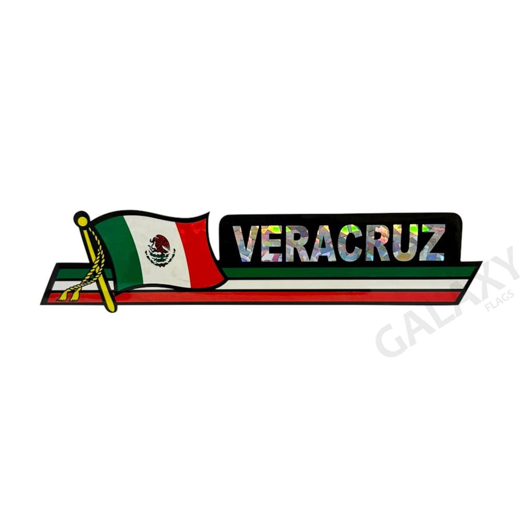 Veracruz Bumper Sticker / Veracruz Flag Sticker / "3 X 11 3/4" Veracruz ...