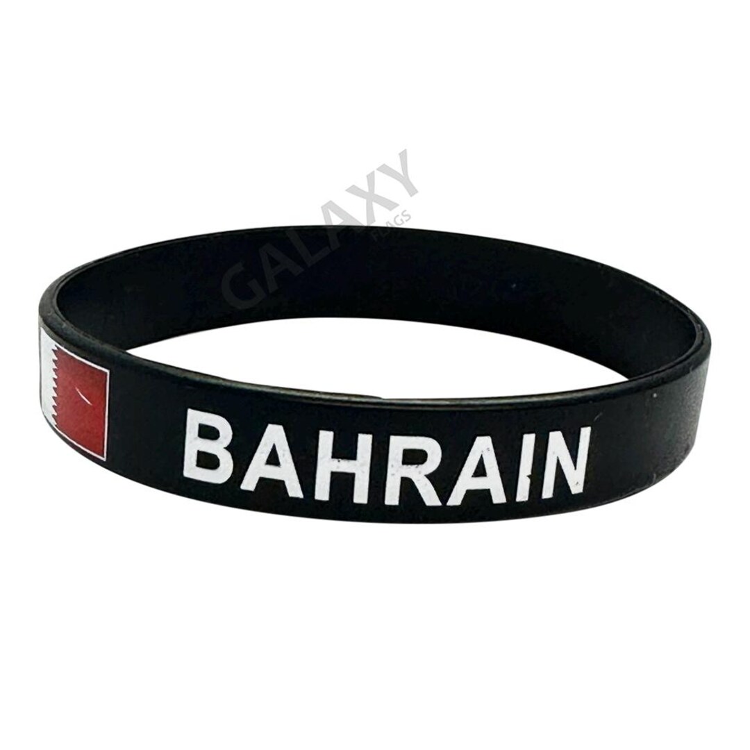 Bahrain Bracelet / Bahrain Flag Silicone Rubber Bracelet - Etsy