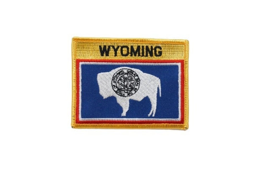 Wyoming Patch / Wyoming Flag Patch / Iron on or Sew On - Etsy