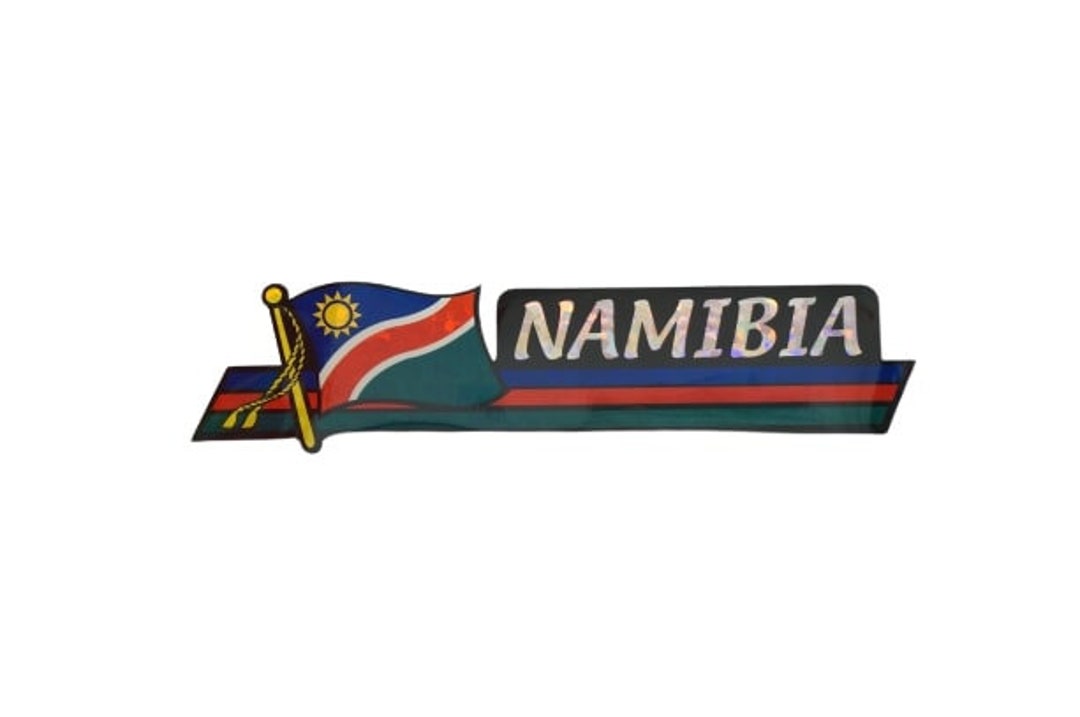Namibia Bumper Sticker / Namibia Flag Sticker / 3 X 11 3/4 Namibia ...