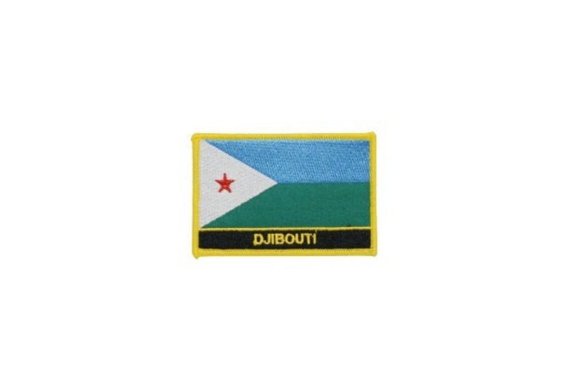 Djibouti Patch / Djibouti Flag Patch / Iron on or Sew On - Etsy