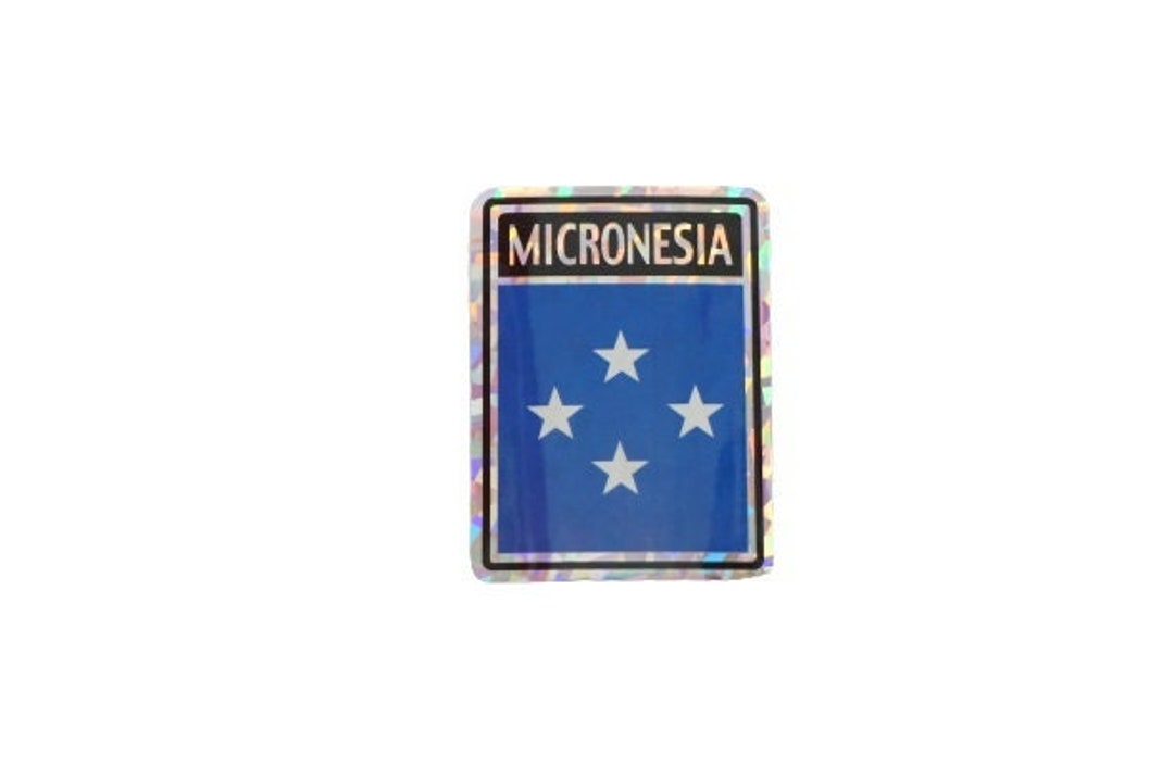 Micronesia Sticker / Micronesia Flag Sticker / "3x4" Micronesia Sticker ...