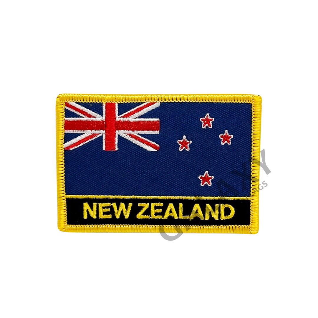 New Zealand Patch / New Zealand Flag Patch / Iron - on or Sew On - Etsy