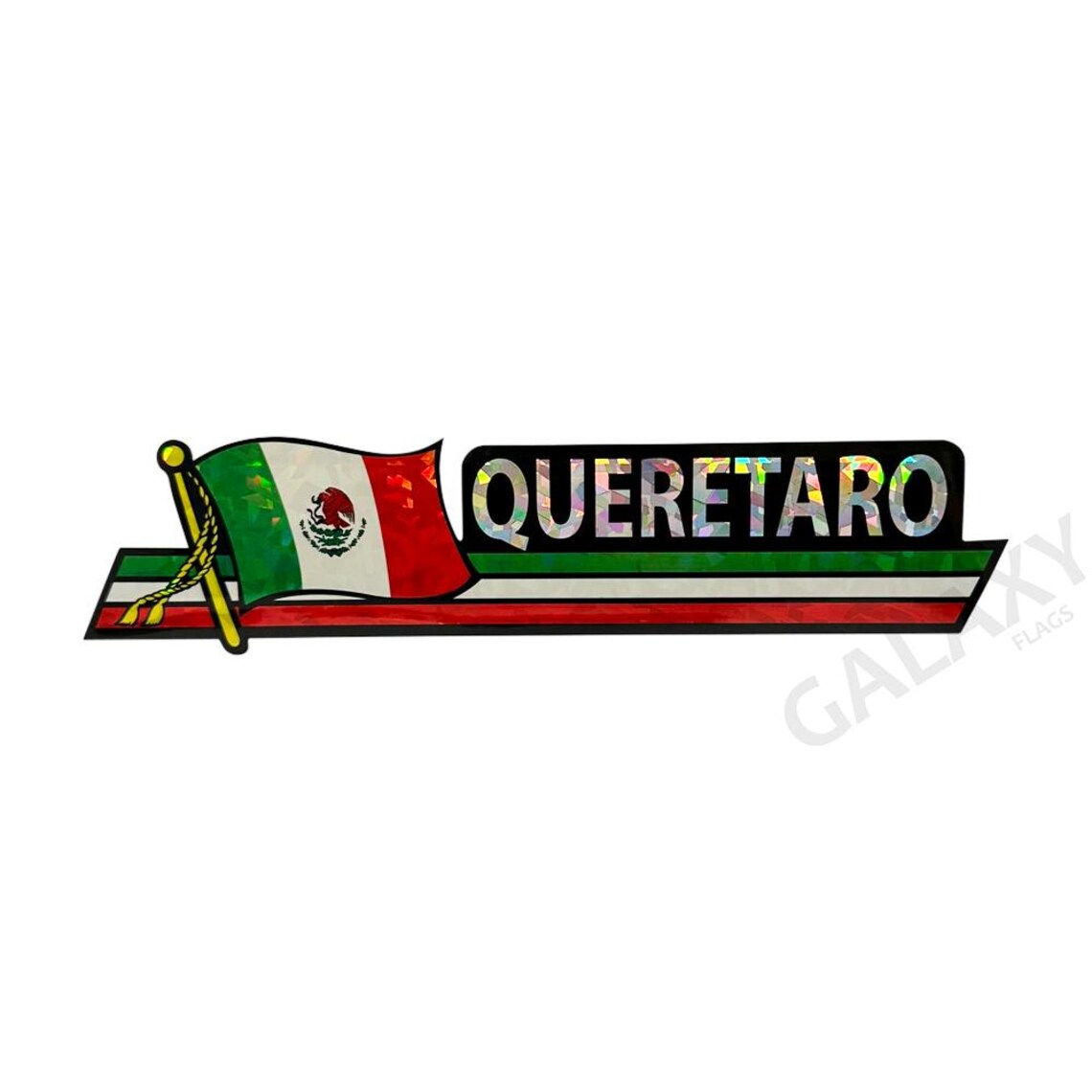 Queretaro Bumper Sticker / Queretaro Flag Sticker / "3 X 11 3/4 ...