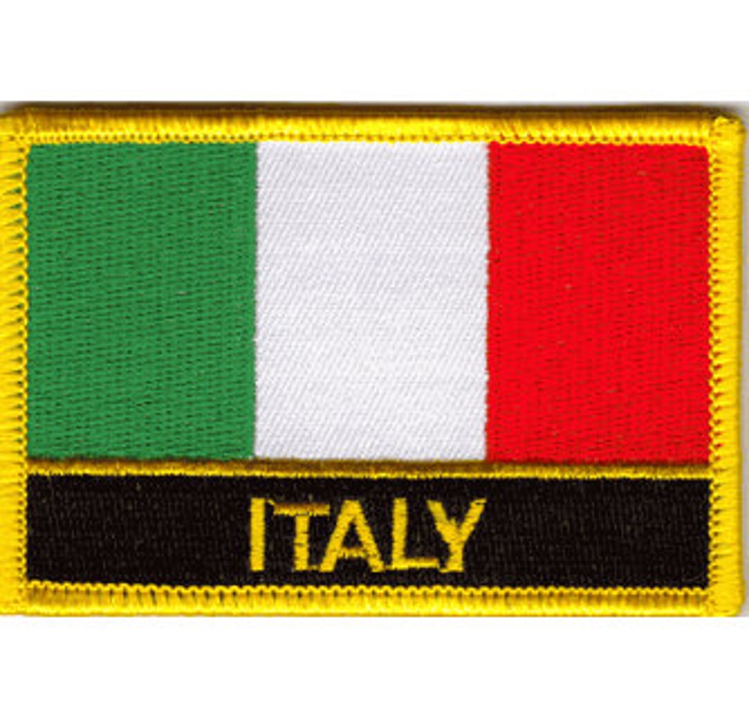 Italy Patch / Italy Flag Patch / Iron - on or Sew On - Etsy
