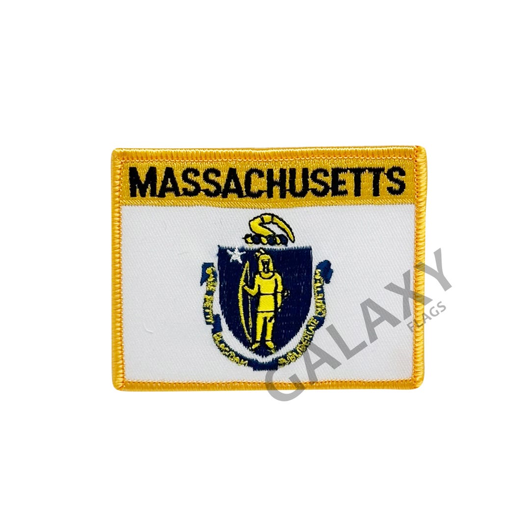 Massachusetts Patch / Massachusetts Flag Patch / Iron - on or Sew On - Etsy