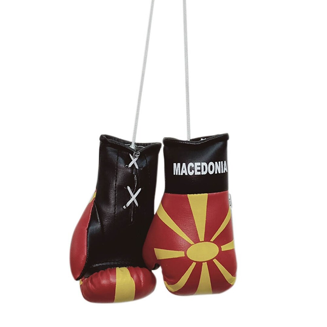 Macedonia Boxing Glove / Macedonia Flag / Mini Macedonia Boxing Glove ...