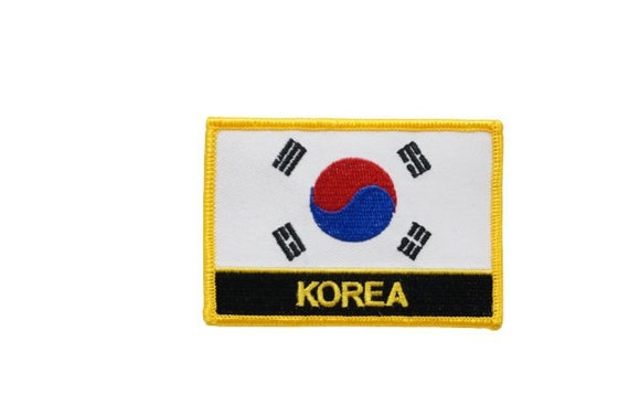 Korea South Patch / South Korea Flag Patch / Iron on or | Etsy UK