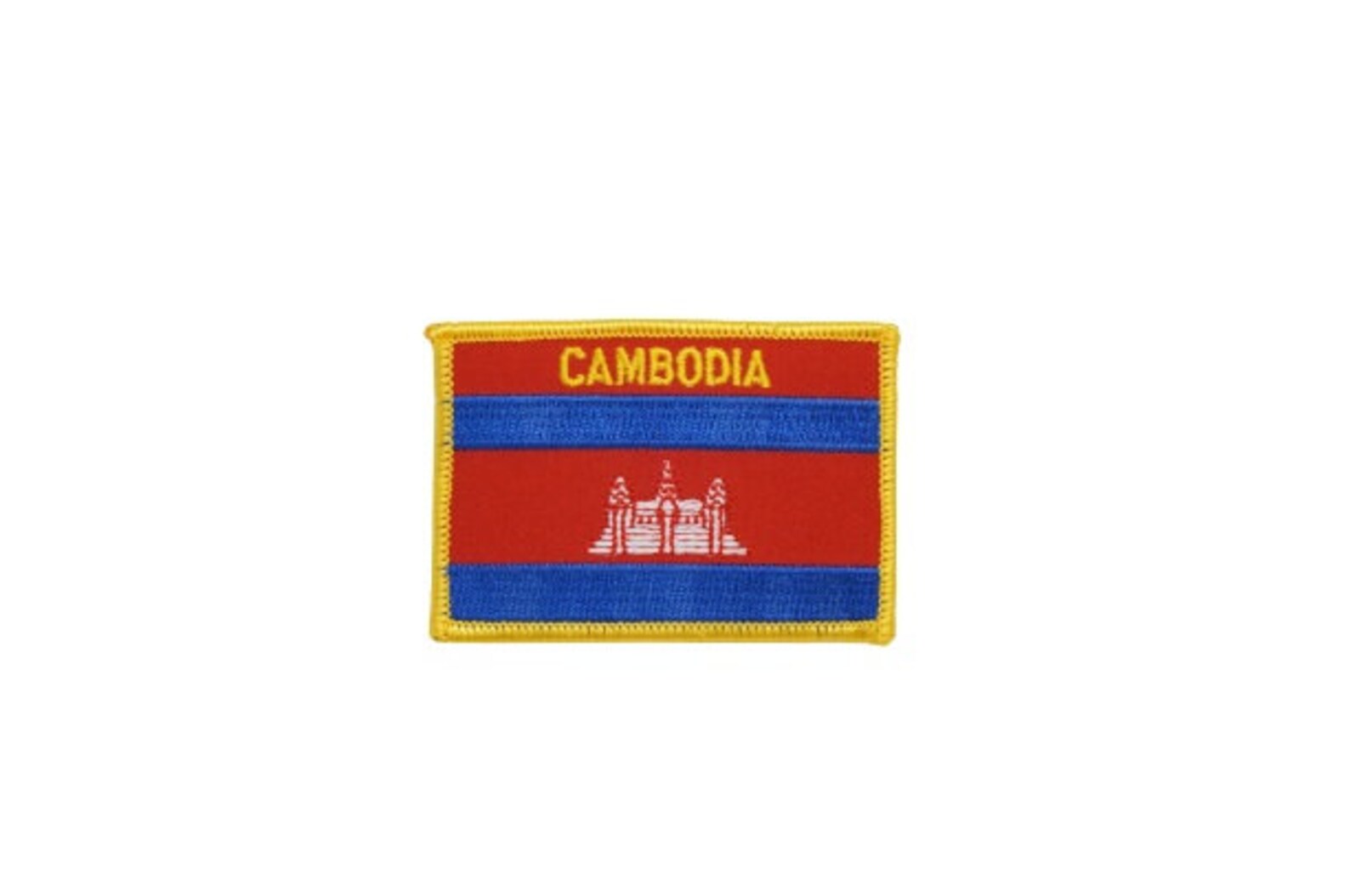 Cambodia Patch / Cambodia Flag Patch / Iron on or Sew On / | Etsy