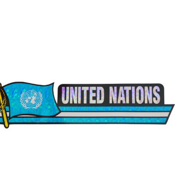 United Nations Flag Sticker - Etsy