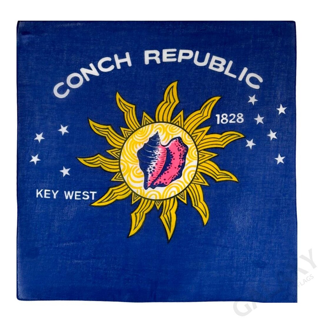 Conch Republic Bandana / Conch Republic Flag Bandana Key West - Etsy