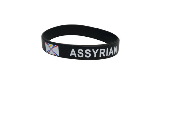 Assyrian Bracelet / Assyrian Flag Silicone Rubber Bracelet | Etsy