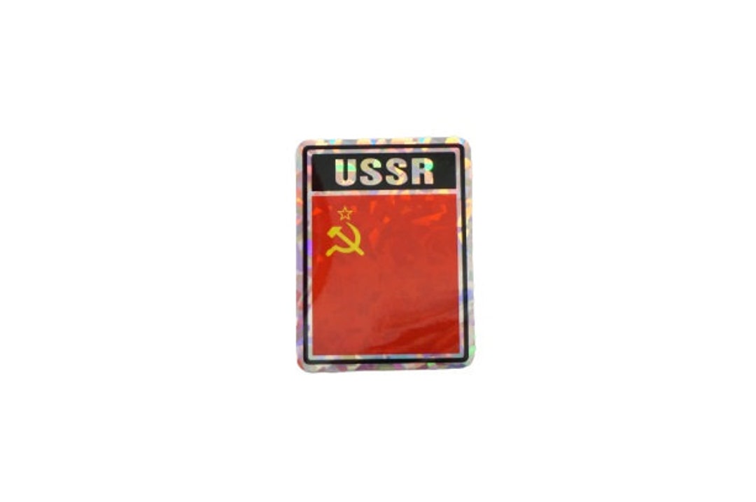 USSR Sticker / USSR Flag Sticker / "3x4" USSR Sticker - Etsy