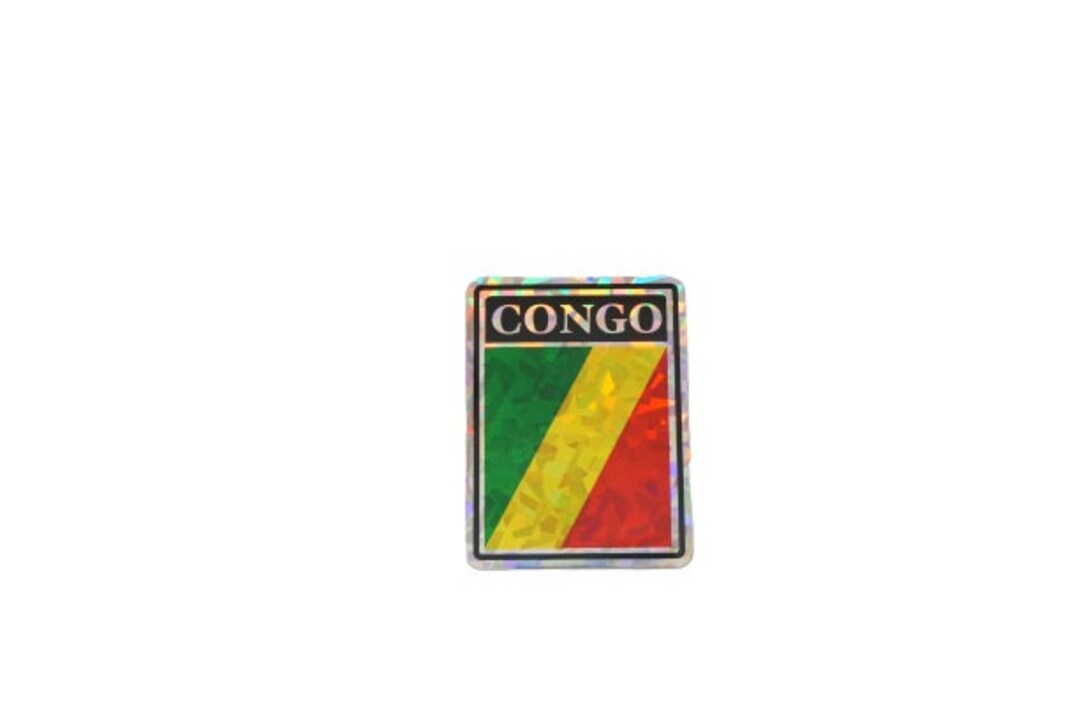 Congo Sticker / Congo Flag Sticker / "3x4" Congo Sticker - Etsy