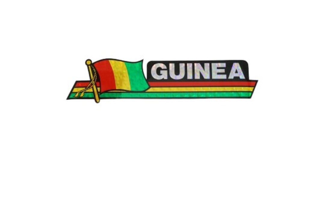 Guinea Bumper Sticker / Guinea Flag Sticker / 3 X 11 3/4 Guinea Bumper ...