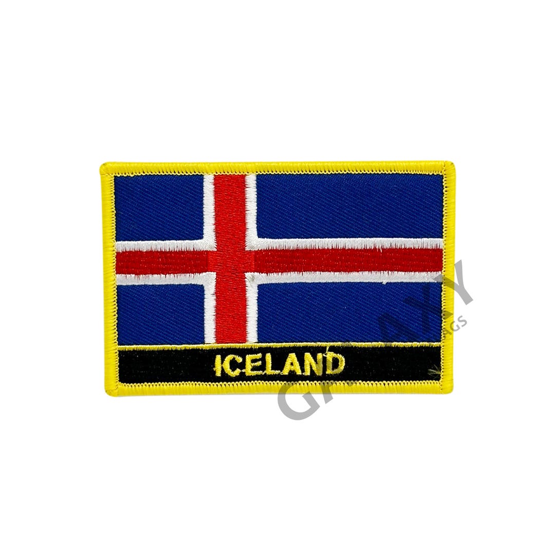 Iceland Patch / Iceland Flag Patch / Iron - on or Sew On - Etsy
