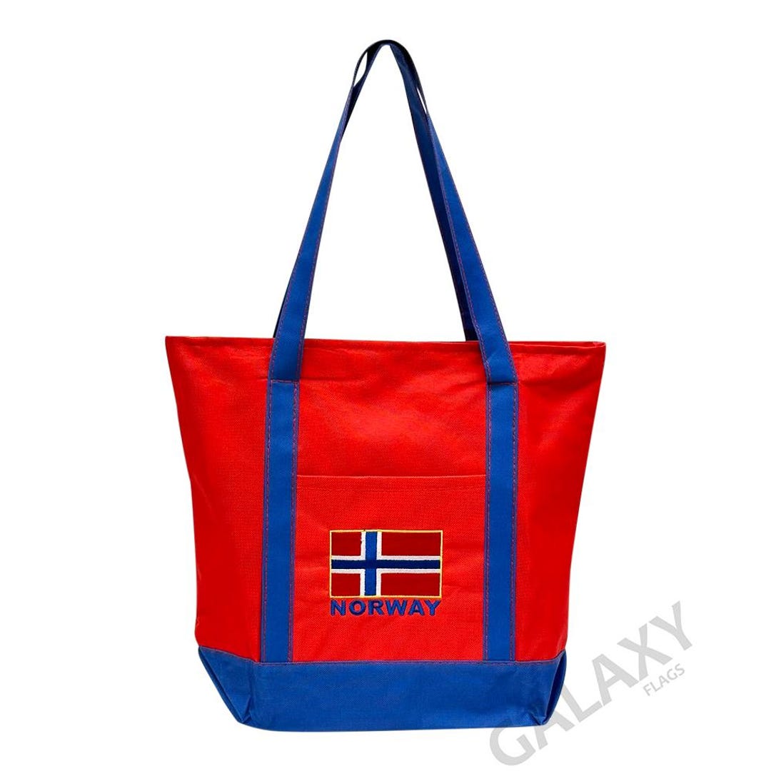 Norway Flag Embroidered Tote Bag / Norway Flag / Norway Flag Handbag - Etsy