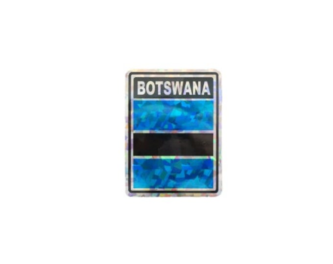 Botswana Flag Emblem Sticker - Etsy