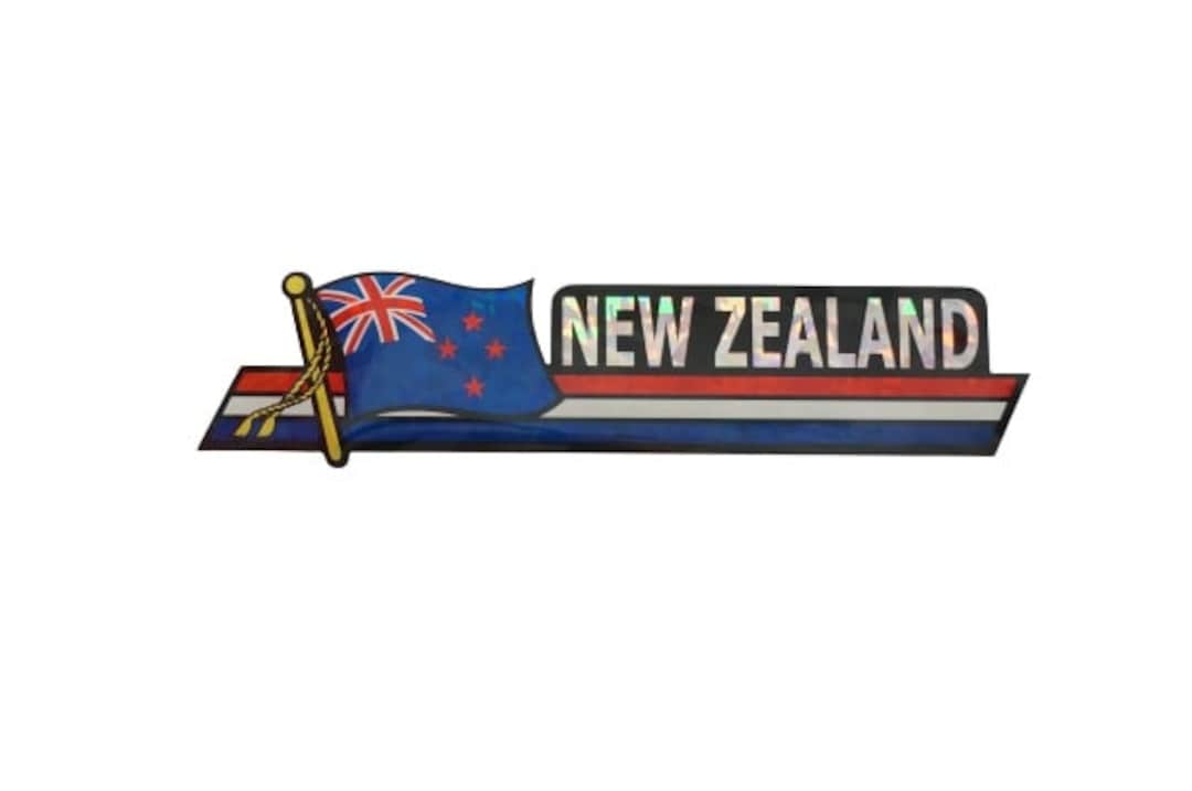 New Zealand Bumper Sticker / New Zealand Flag Sticker / 3 X 11 3/4 New ...