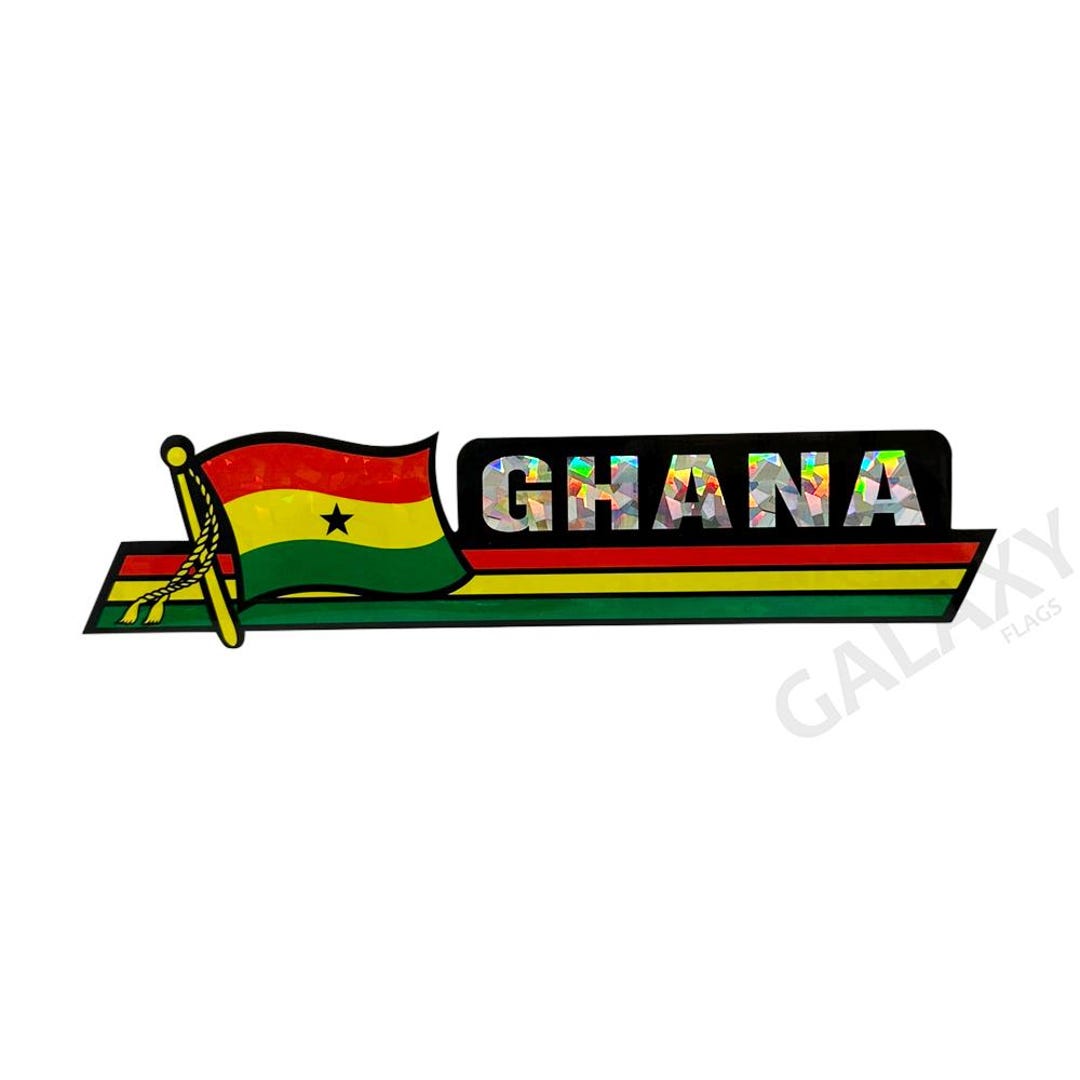Ghana Bumper Sticker / Ghana Flag Sticker / "3 X 11 3/4" Ghana Bumper ...