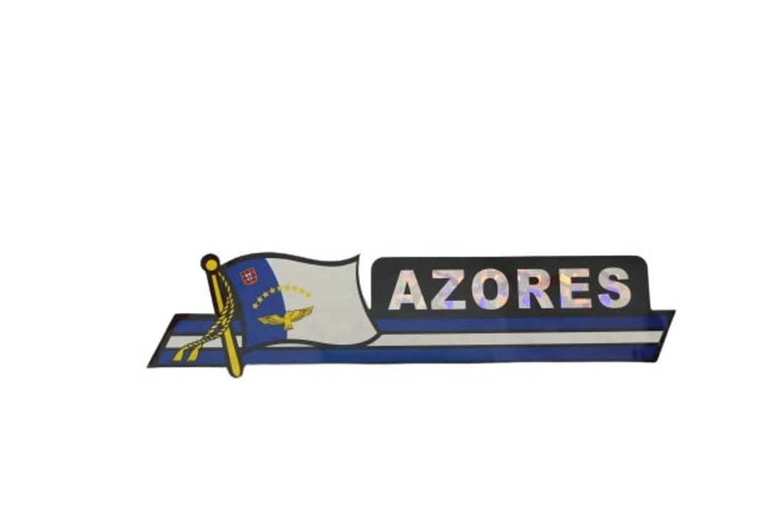 Azores Bumper Sticker / Azores Flag Sticker / 3 X 11 3/4azores Bumper ...