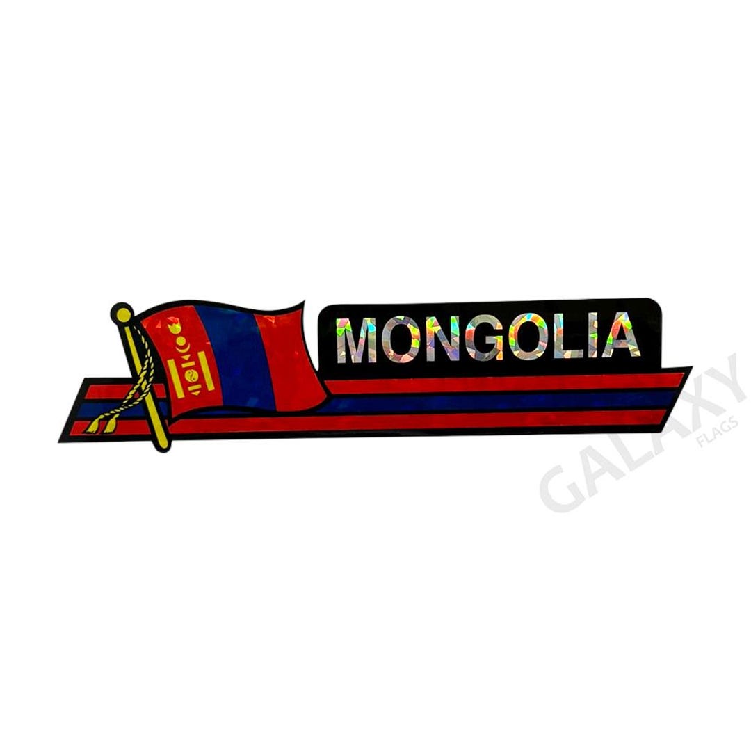 Mongolia Bumper Sticker / Mongolia Flag Sticker / "3 X 11 3/4" Mongolia ...